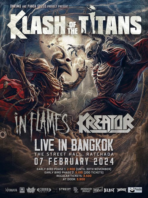 In Flames + Kreator - Klash of the Titans Tour 2024 - 07/02/2024 ...