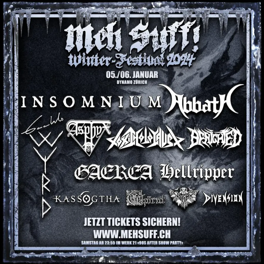 Meh Suff! Winter Festival 2024 - 05/01/2024 (2 days) - Zürich - Dynamo ...