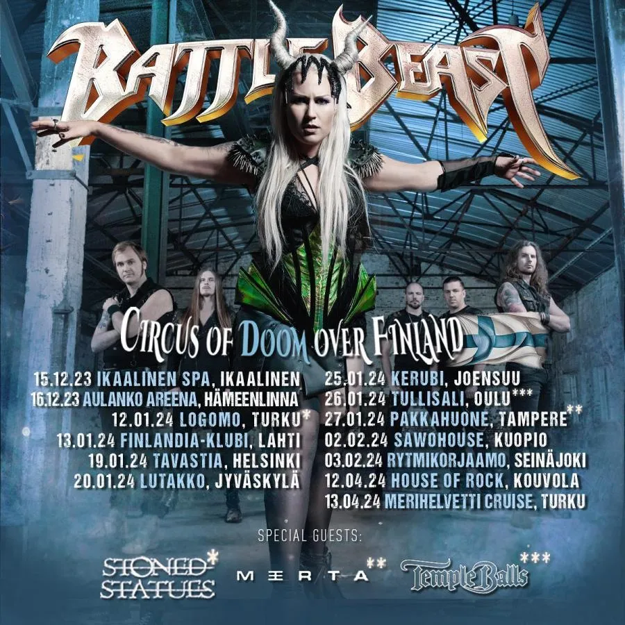 Event Battle Beast - 13/01/2024 - Lahti - Finlandia-klubi - Finland