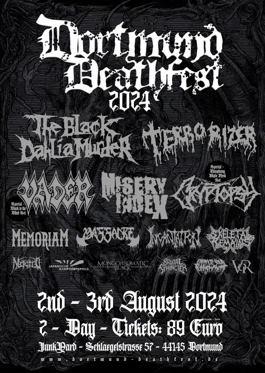Dortmund Deathfest 2024 - 02/08/2024 (2 days) - Dortmund - Junkyard ...