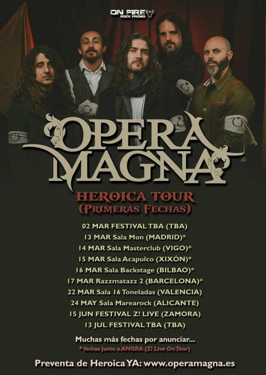Opera Magna - Heroica Tour 2024 - 22/03/2024 - Valencia - 16 Toneladas - Spain