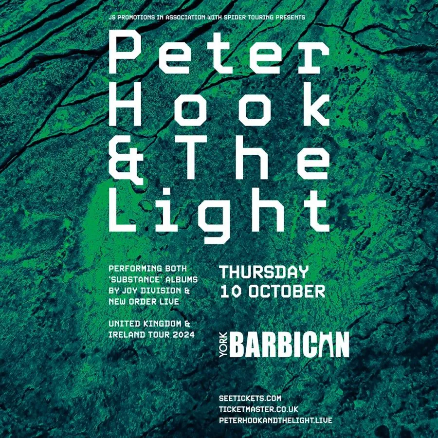 Event Peter Hook & The Light - 10/10/2024 - York - Barbican - United ...