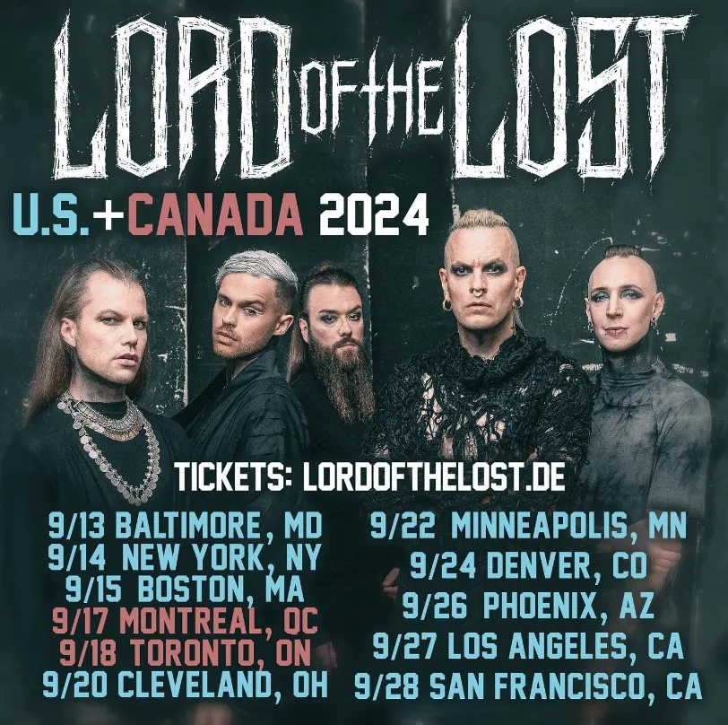 Lord Of The Lost - U.S. + CANADA TOUR 2024 - 13/09/2024 - Baltimore ...