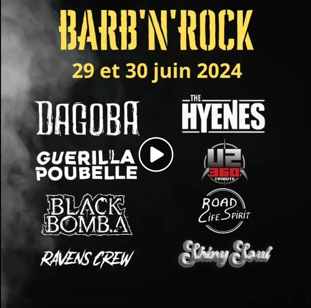 Barb'n'Rock 2024 - 29/06/2024 (2 days) - Crèvecoeur-le-grand - France