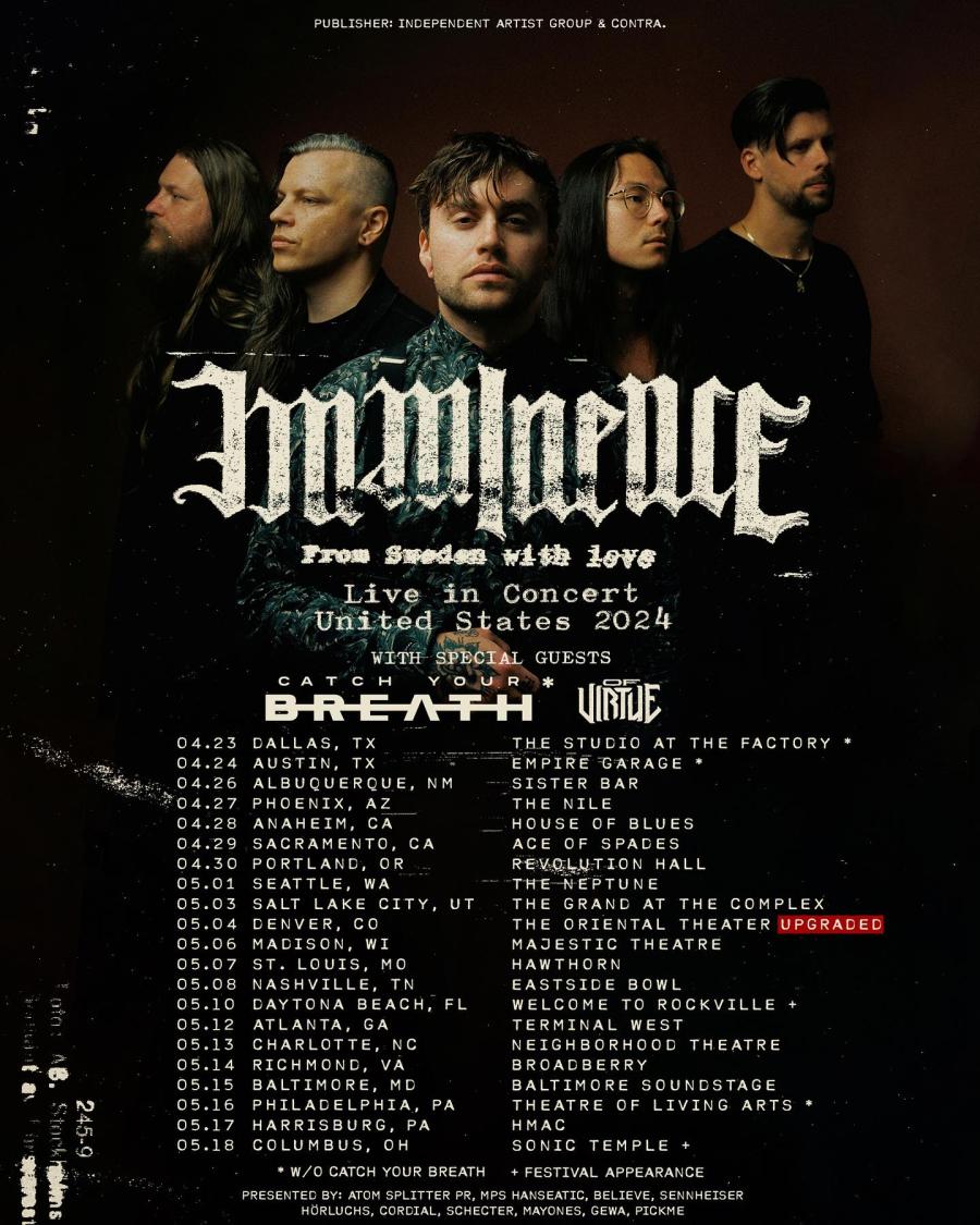 Event Imminence - 13/05/2024 - Charlotte - Neighborhood Theatre ...