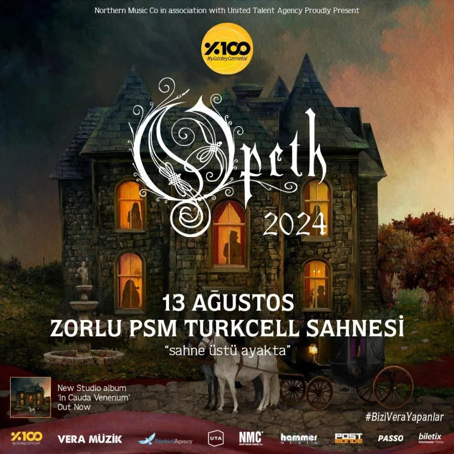 Opeth - 2024 Tour - 13/08/2024 - İstanbul - Zorlu PSM Turkcell Stage ...