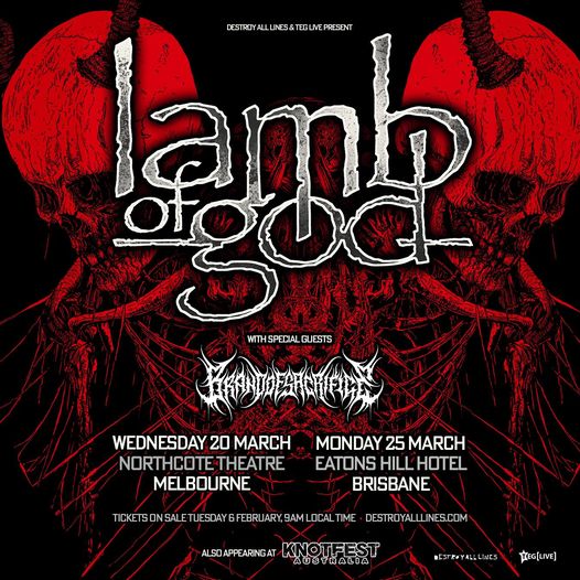 Event Lamb Of God - 25/03/2024 - Brisbane - Eatons Hill Hotel - Australia