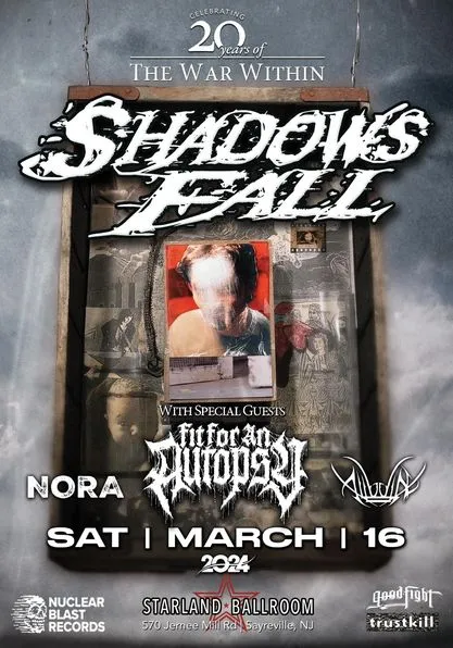 Event Shadows Fall - 16/03/2024 - Sayreville - Starland Ballroom ...