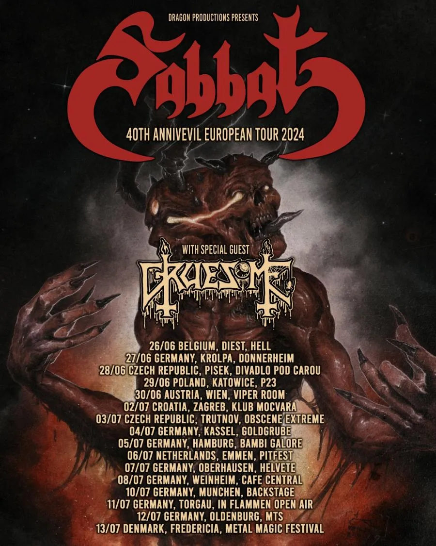 Sabbat + Gruesome - 12/07/2024 - Oldenburg - MTS Records - Germany