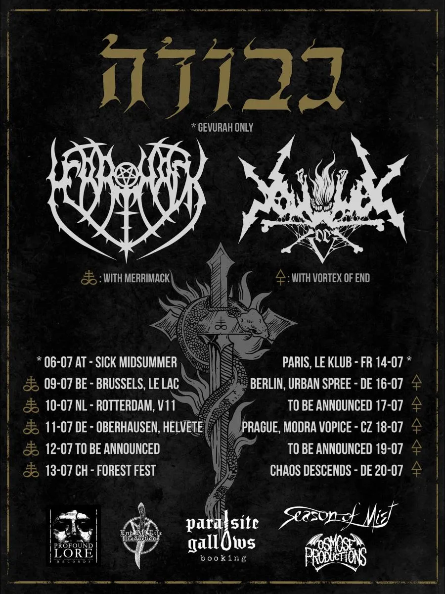 Event Gevurah + Merrimack - 09/07/2024 - Bruxelles - Le Lac - Belgium