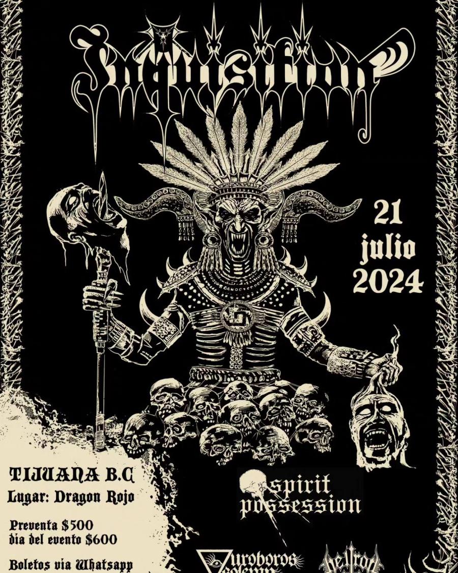 Event Inquisition - 21/07/2024 - Tijuana - Dragon Rojo Rock Bar - Mexico