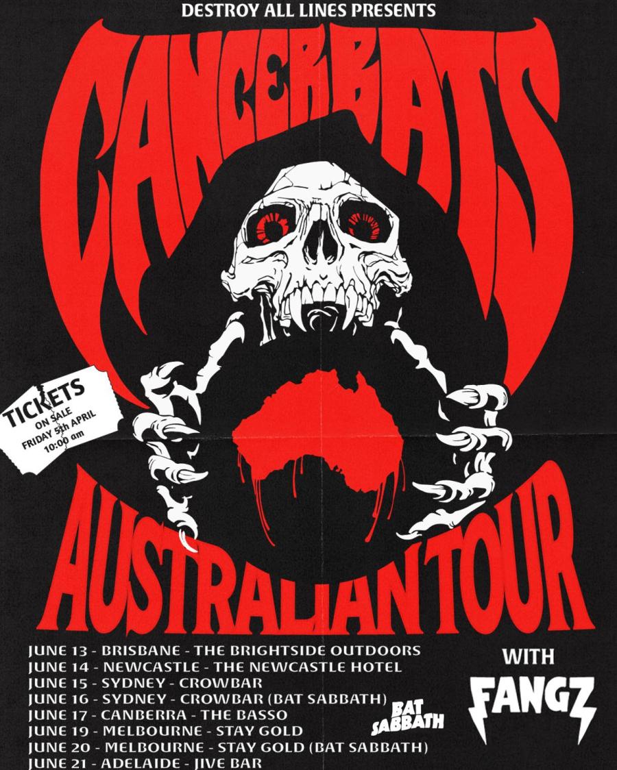 Event Cancer Bats - 15/06/2024 - Sydney - Crowbar - Australia
