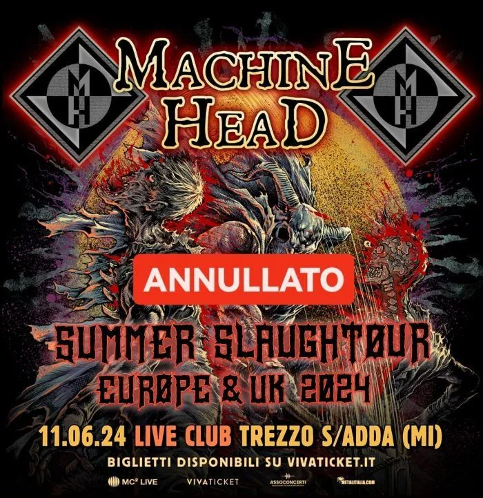 Event Machine Head - 11/06/2024 - Milano (Trezzo sull’Adda) - Live ...