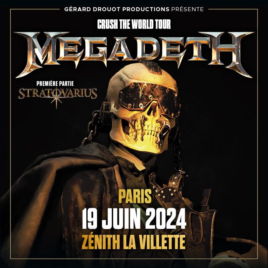 Event Megadeth - 19/06/2024 - Paris - Zenith - France