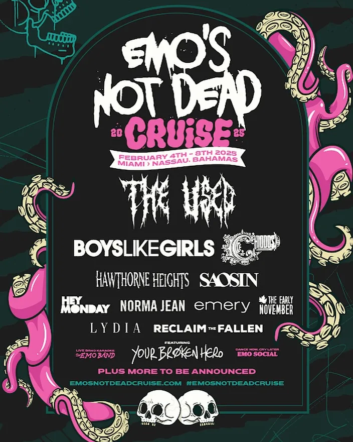 Emo's Not Dead Cruise 2025 - 04/02/2025 (5 days) - Miami - United States