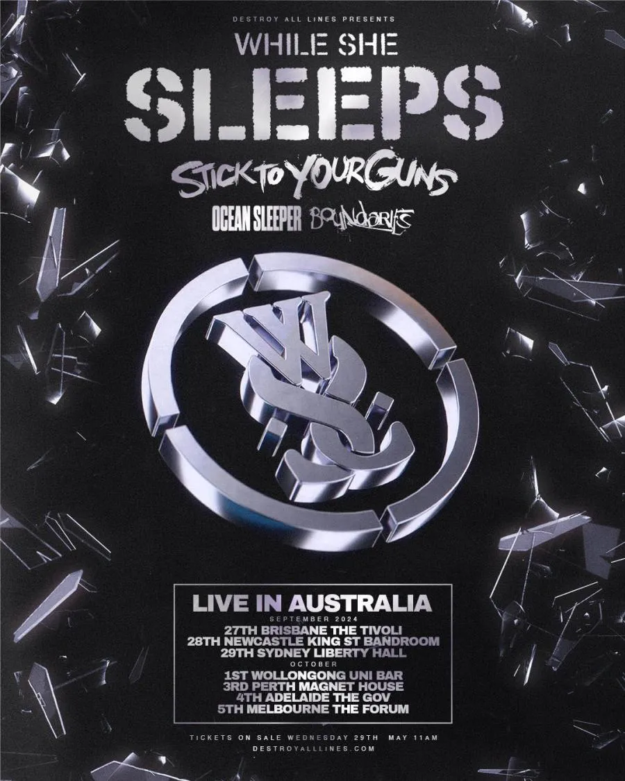 Event While She Sleeps - 28/09/2024 - Newcastle - King St Bandroom - Australia