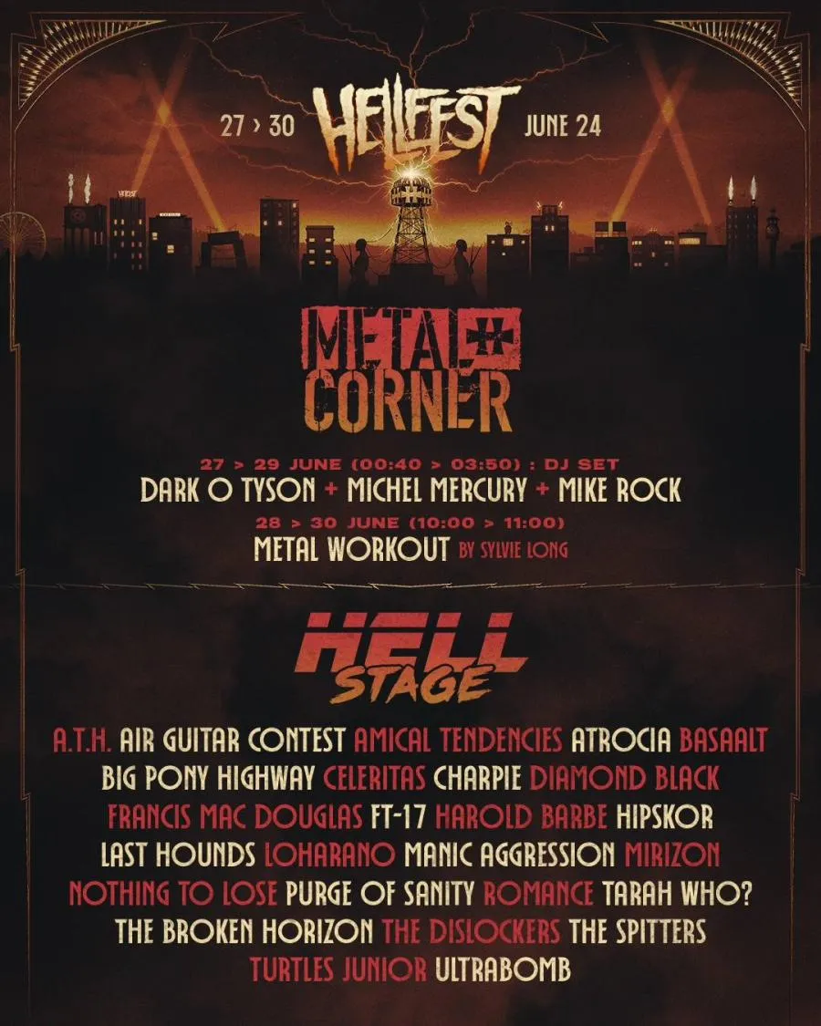 Hellfest 2024 - Hellstage - 27/06/2024 (4 days) - Clisson - France