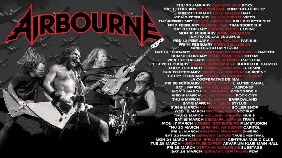 Event Airbourne - 13/03/2025 - Arnhem - Arnhem Musis Parkzaal - Netherlands