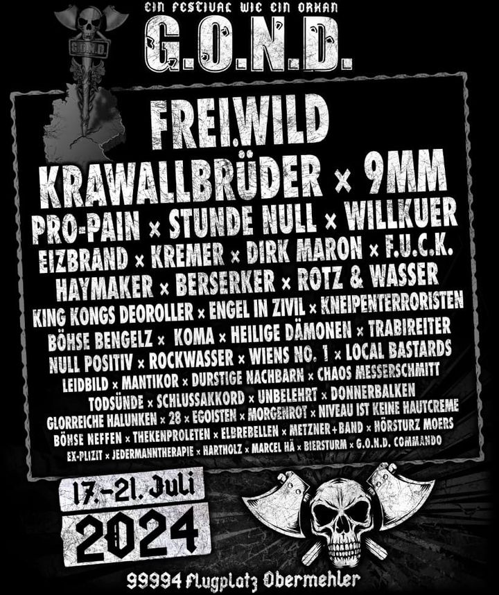 G.O.N.D. Festival 2024 - 17/07/2024 (5 days) - Schipkau - Germany