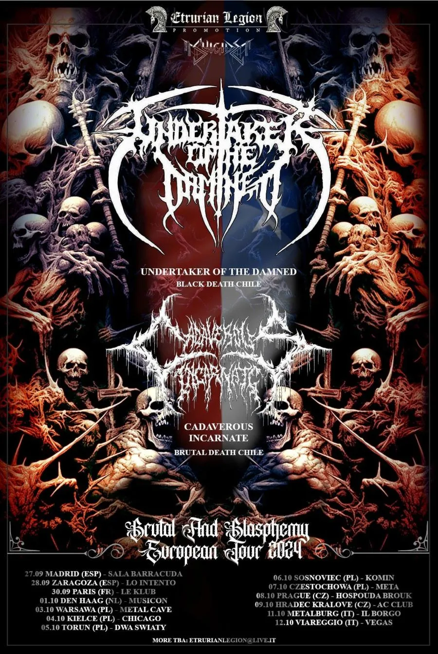 Event Undertaker of the Damned + Cadaverous Incarnate - 05/10/2024 ...