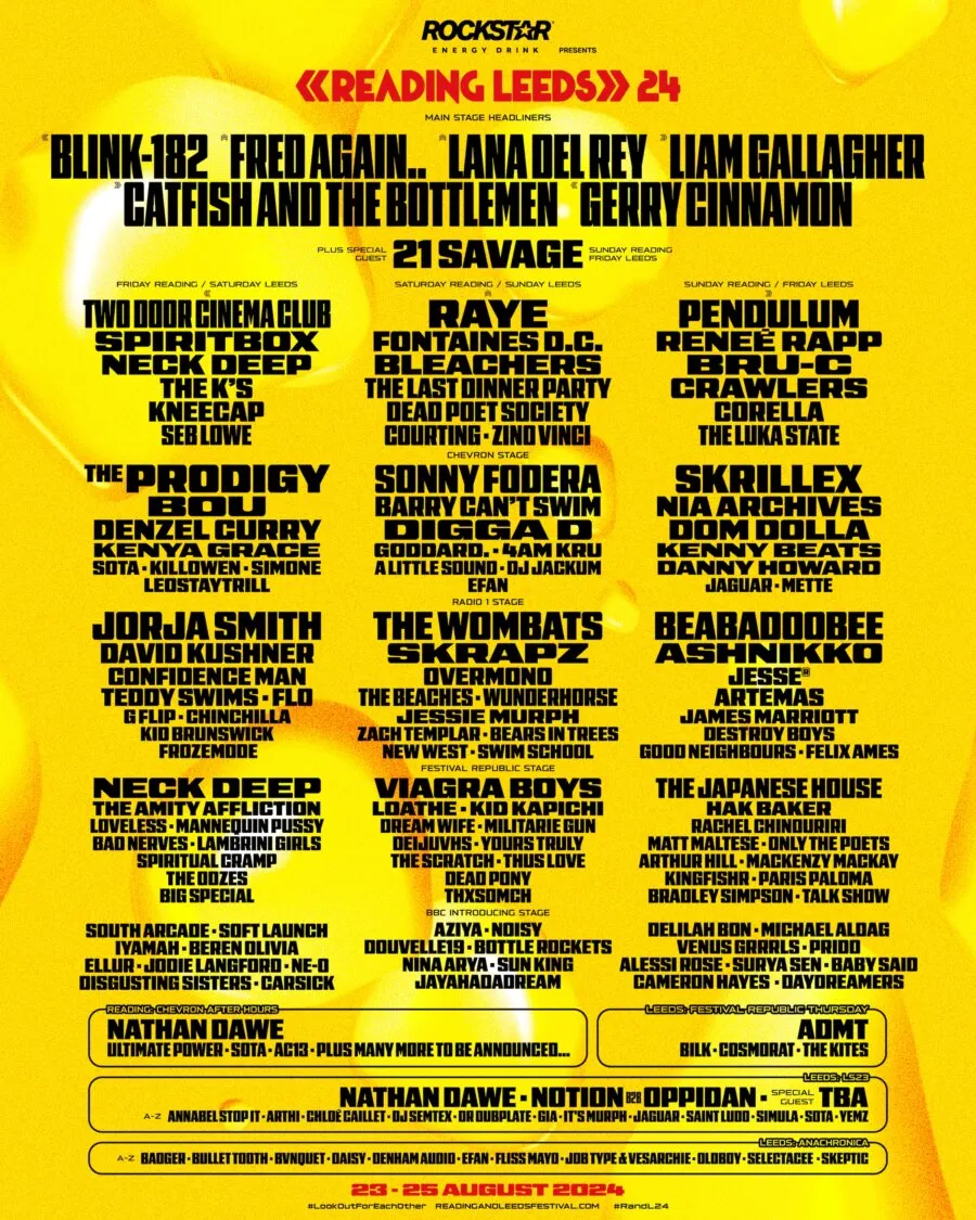 Reading Festival 2024 - 23/08/2024 (5 days) - Reading - United Kingdom