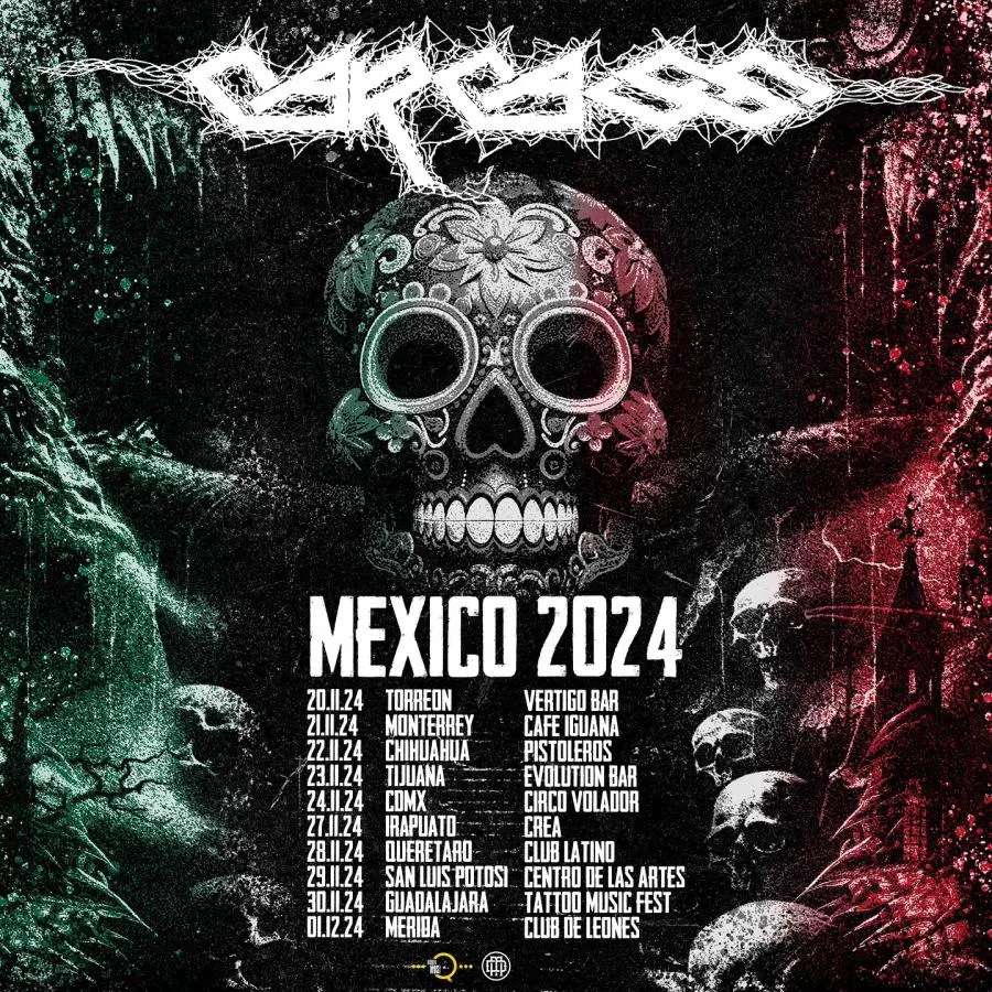 Event Carcass - 28/11/2024 - Queretaro - Club Latino - Mexico