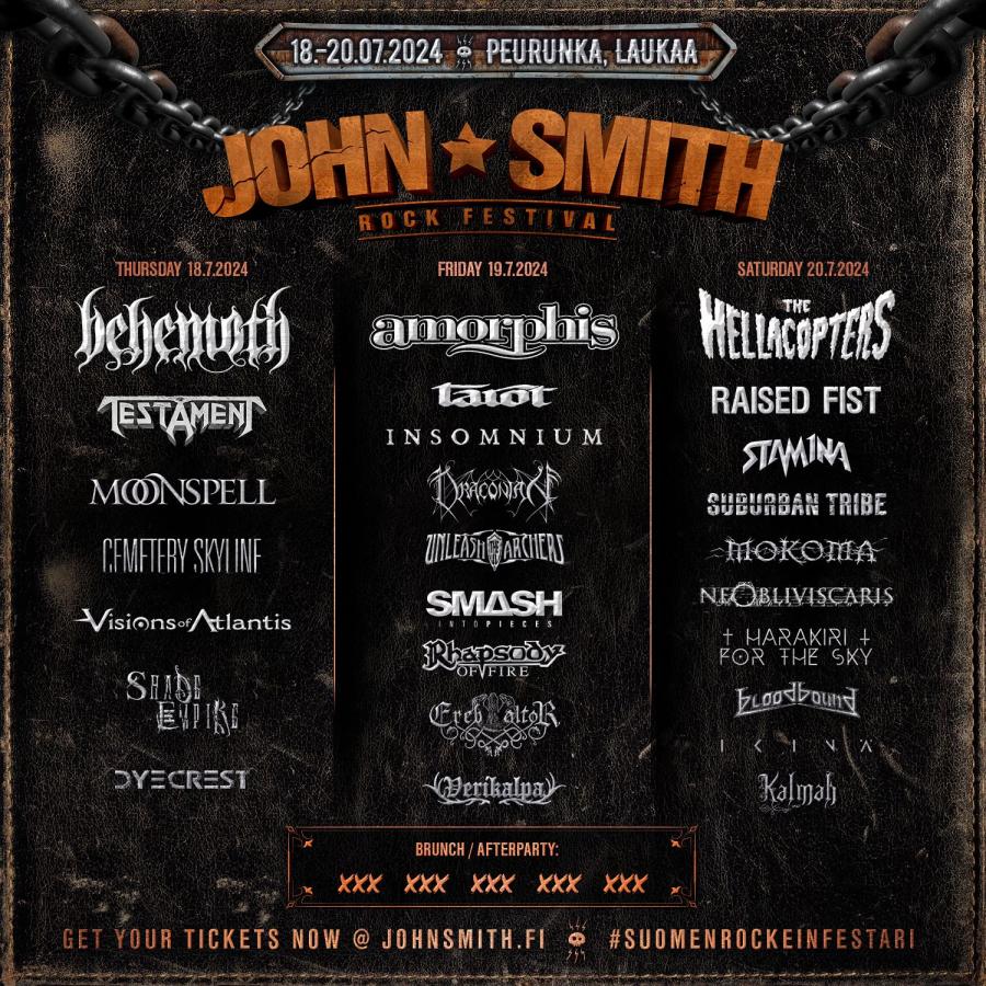 John Smith Rock Festival 2024 - 18/07/2024 (3 days) - Laukaa - Peurunka ...