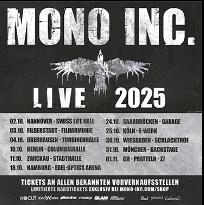 Event Mono Inc. - 31/10/2025 - München - Backstage Werk - Germany