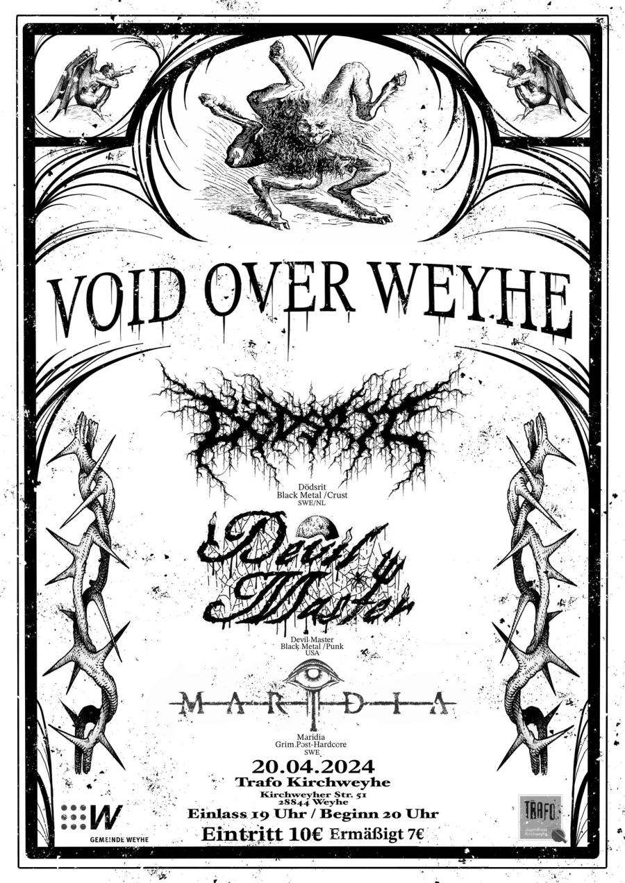 Dödsrit + Devil Master + Maridia - 20/04/2024 - Weyhe - Trafo - Germany