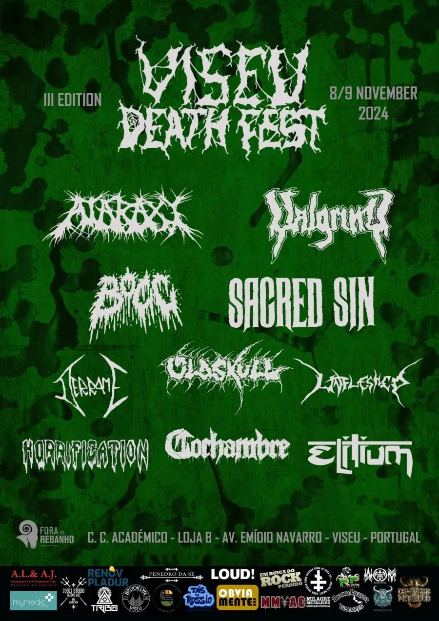 Viseu Death Fest III - 08/11/2024 (2 days) - Viseu - Portugal