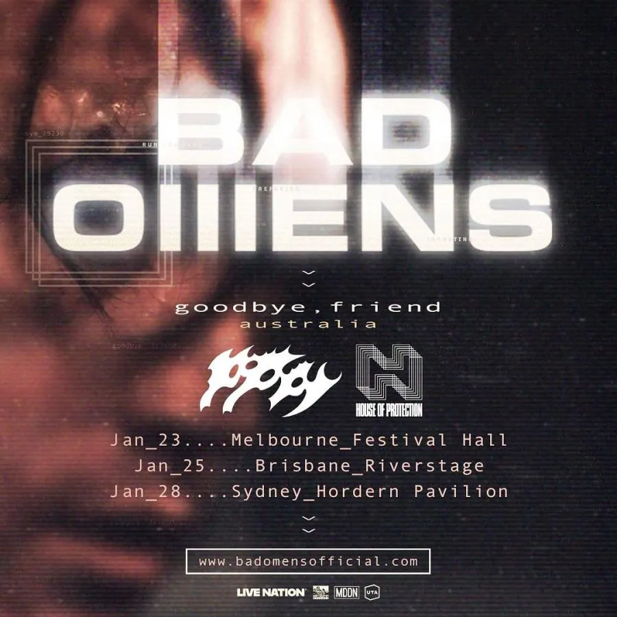 Bad Omens - Australia Tour 2025 - 25/01/2025 - Brisbane - Riverstage ...