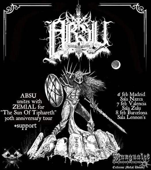 Absu + Zemial - The Sun Of Tiphareth 30th Anniversary Tour - 06/02/2025 ...