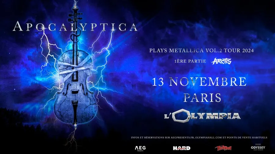 Apocalyptica - Plays Metallica Vol. 2 - 13/11/2024 - Paris - L'Olympia ...