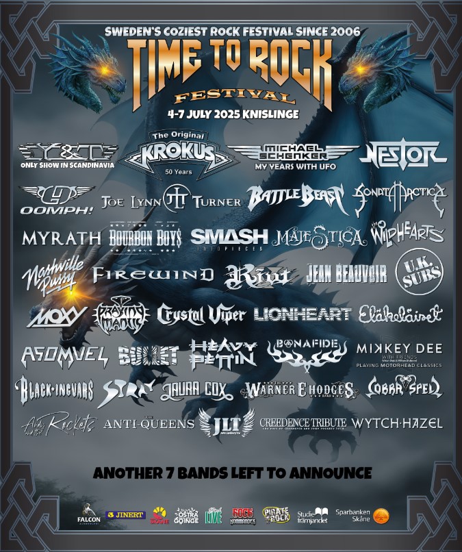 Time To Rock Festival 2025 - 04/07/2025 (4 days) - Knislinge - Sweden