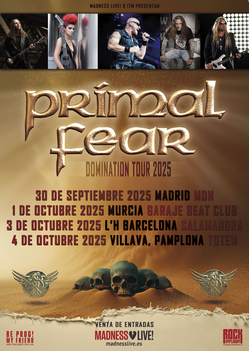 Primal Fear - Domination Tour 2025 - 30/09/2025 - Madrid - MON - Spain