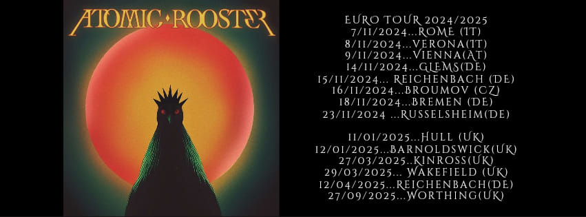 Event Atomic Rooster - 11/11/2024 - Roma - Let It Beer - Italy