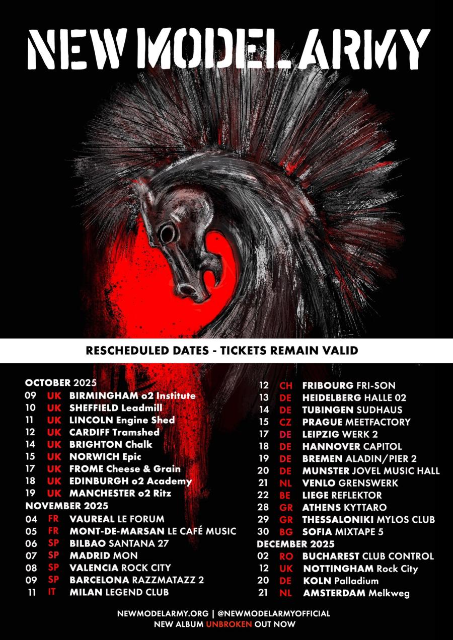 Event New Model Army - 09/10/2025 - Birmingham - O2 Institute - United Kingdom