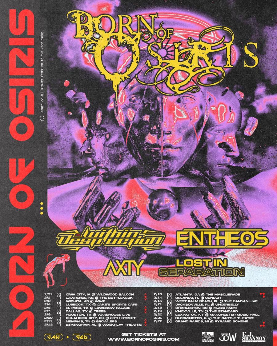 Event Born of Osiris - 08/02/2025 - Houston - Warehouse Live - United ...
