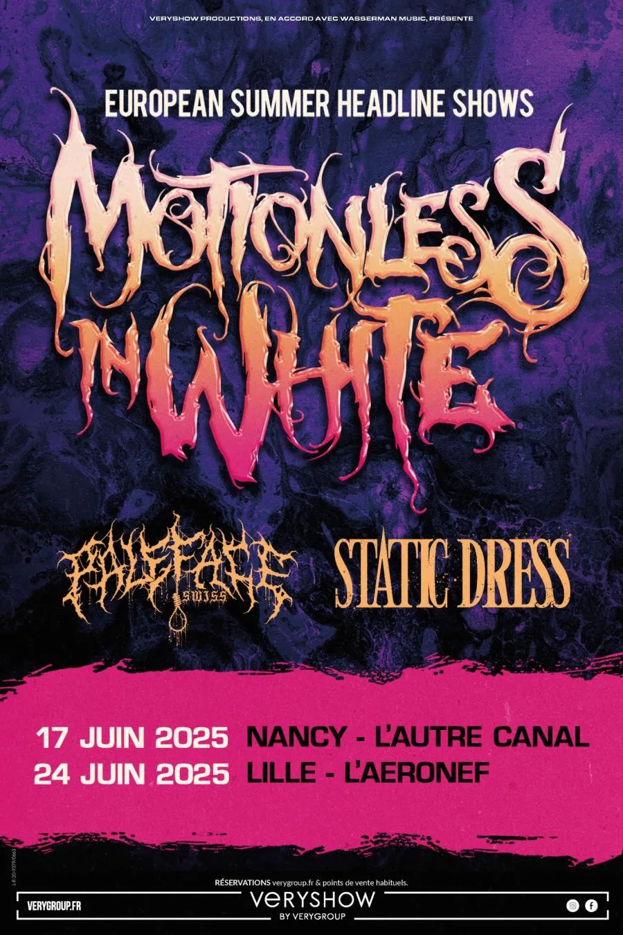 Event Motionless In White - 24/06/2025 - Lille - Aeronef - France