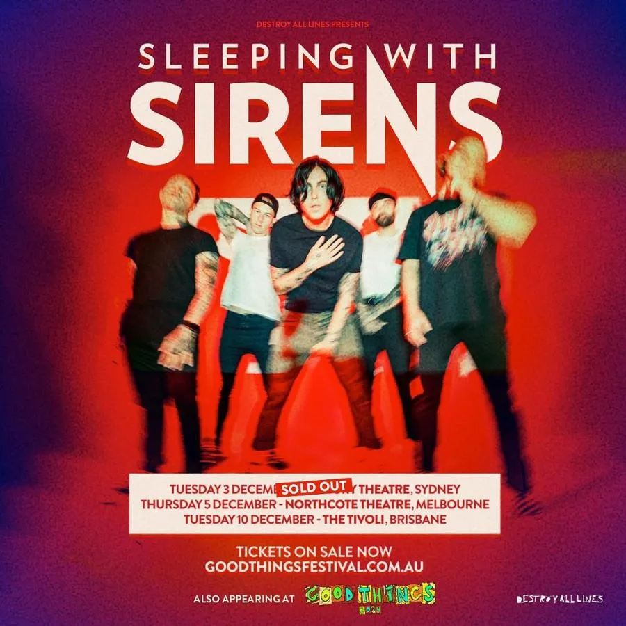 Event Sleeping With Sirens - 03/12/2024 - Sydney (Marrickville ...