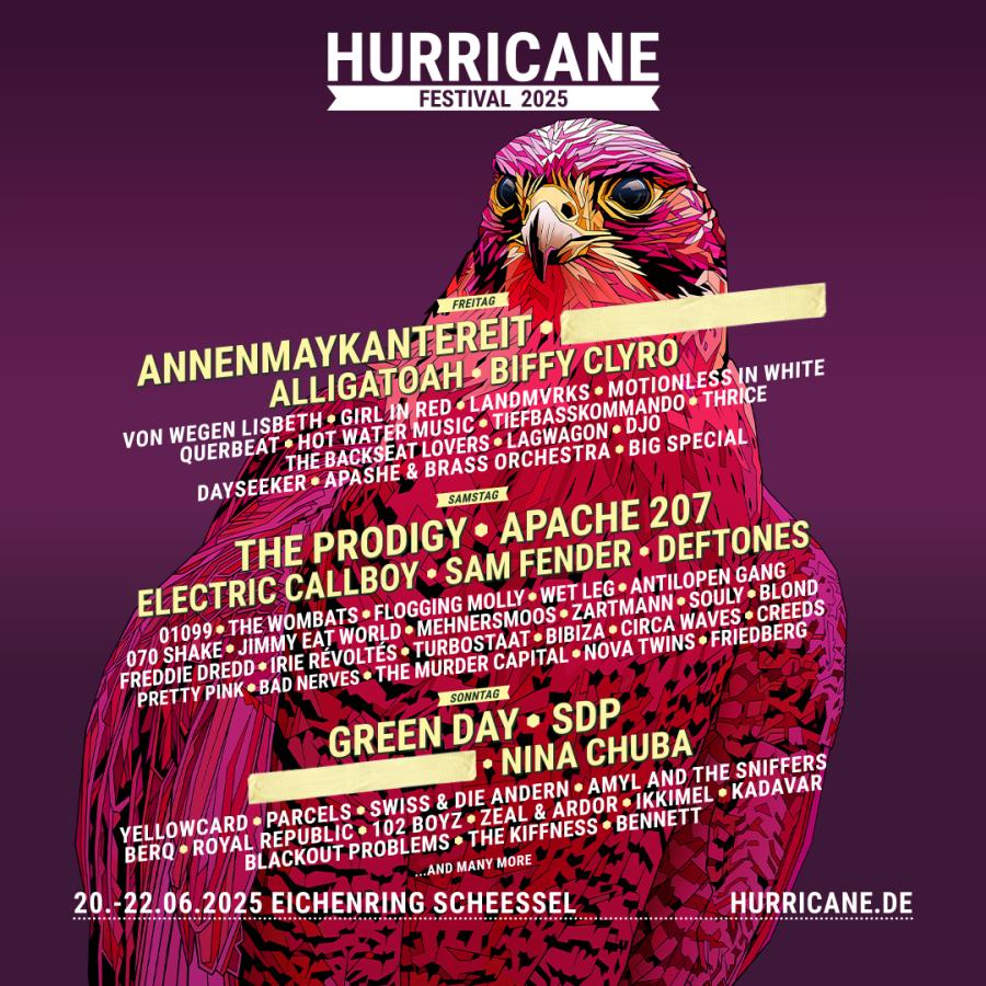 Hurricane Festival 2025 - 20/06/2025 (3 days) - Scheeßel - Eichenring ...