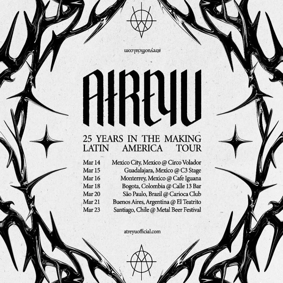 Event Atreyu - 18/03/2025 - Bogota - Calle 13 Bar - Colombia