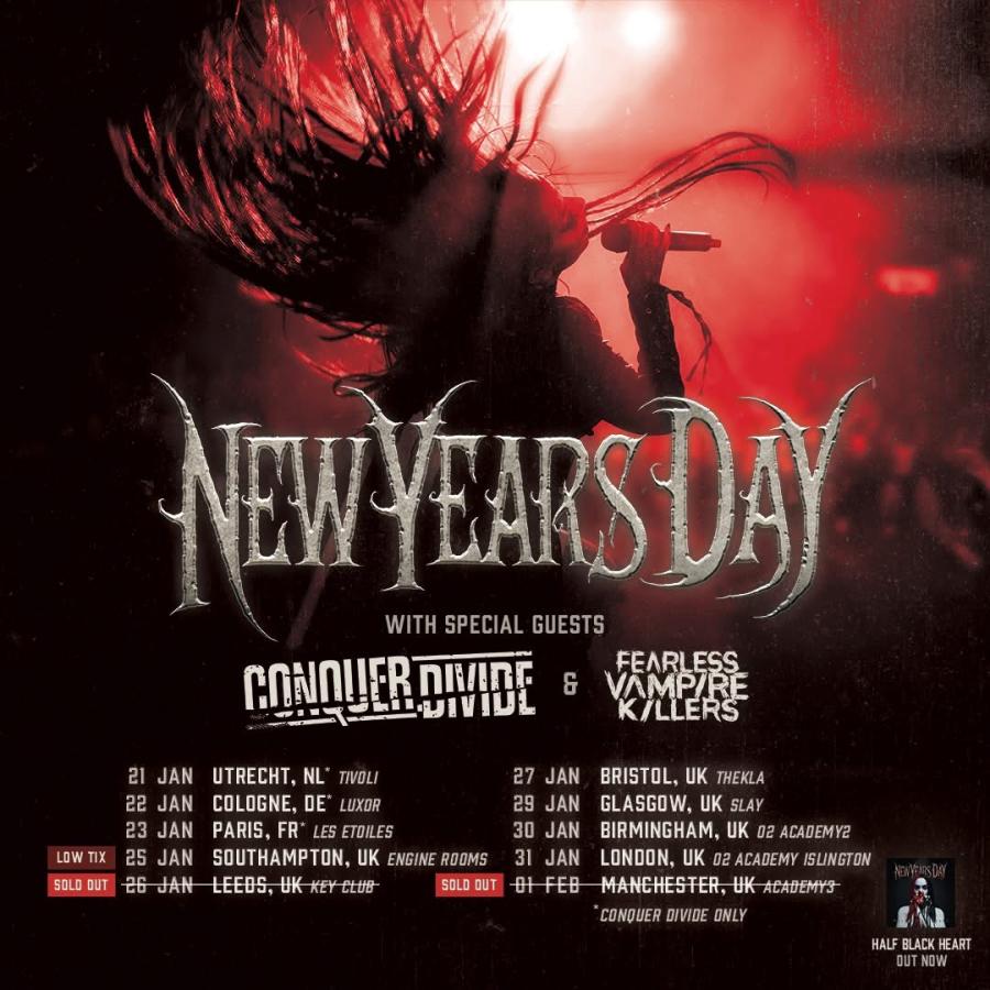 New Years Day UK & Europe 2025 - 31/01/2025 - London - O2 Academy Islington - United Kingdom