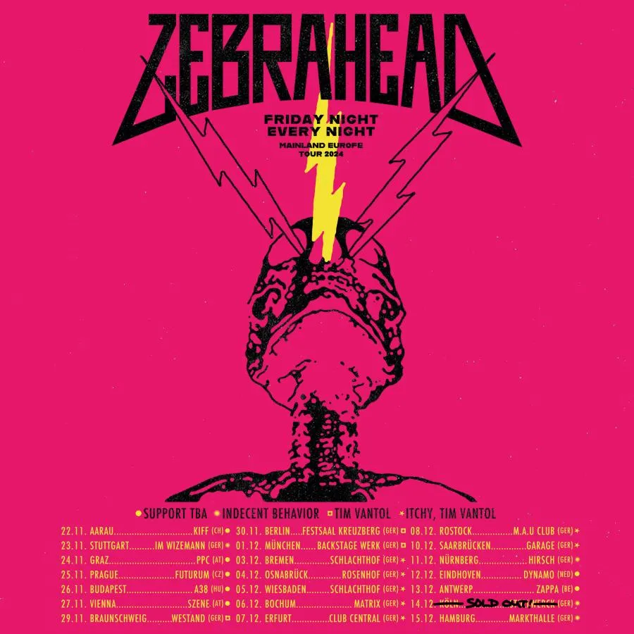 Event Zebrahead - 13/12/2024 - Antwerpen - Kavka Zappa - Belgium