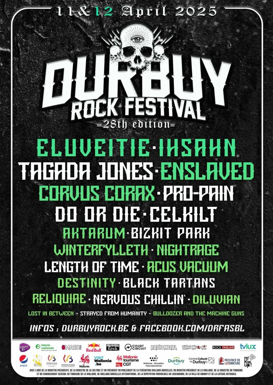 Durbuy Rock Festival 2025 - 11/04/2025 (2 days) - Bomal sur Ourthe ...