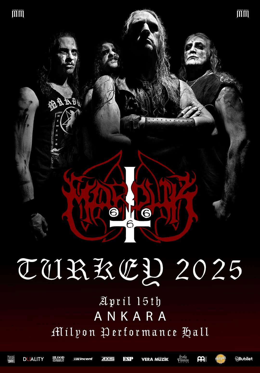Marduk - Turkey Tour 2025 - 15/04/2025 - Ankara - Milyon Performance ...