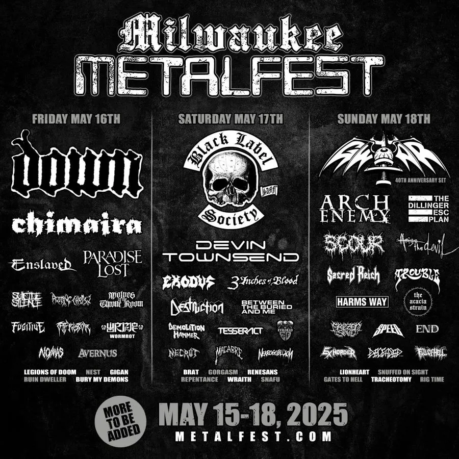 Milwaukee Metal Fest 2025 - 15/05/2025 (4 days) - Milwaukee - The Rave ...
