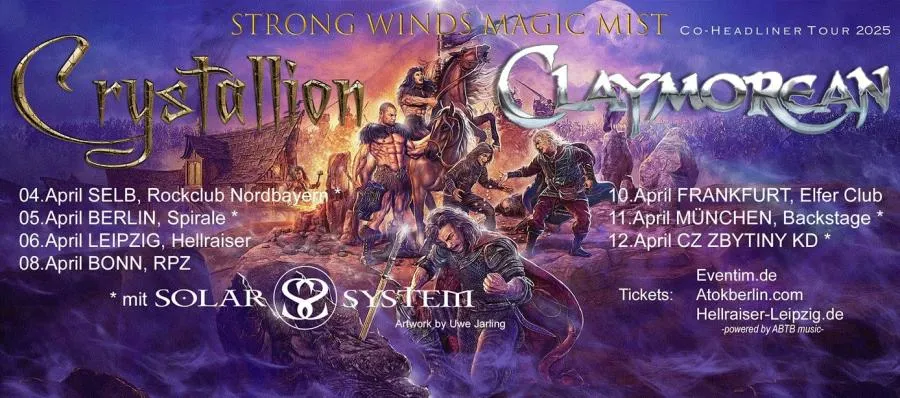 Crystallion + Claymorean - 06/04/2025 - Leipzig - Hellraiser - Germany