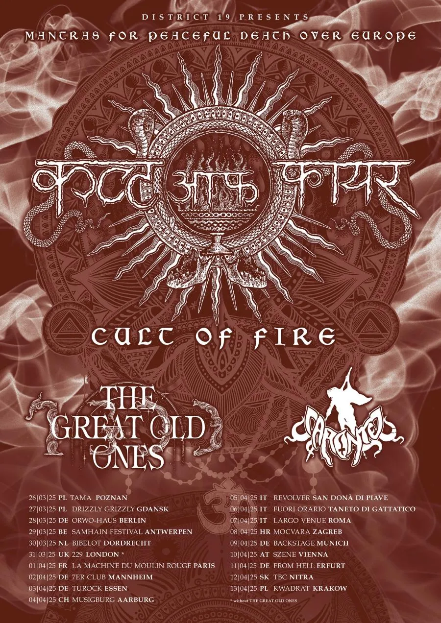 Cult Of Fire + The Great Old Ones + Caronte - 11/04/2025 - Erfurt ...