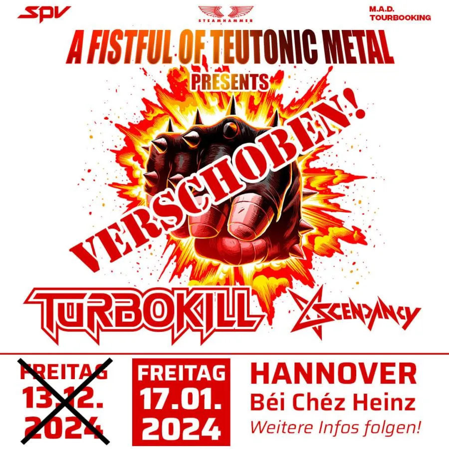 Turbokill + Ascendancy - 17/01/2025 - Hannover - Béi Chéz Heinz - Germany
